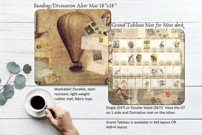 Grand Tableau Reading Mat, Tarot Mat, Oracle Cloth, Alter Cloth, 18" X ...