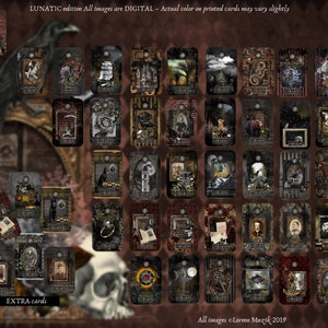 Lunatic Lenormand Deluxe Kit, Includes, Bridge Size Lenormand Deck ...