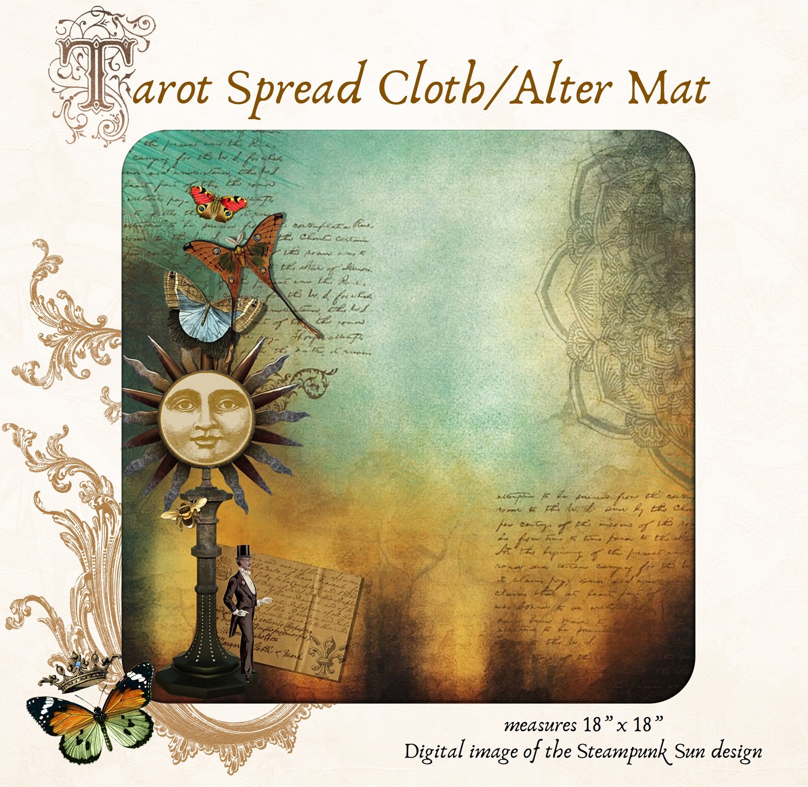 Tarot Spread Cloth Reading Mat Altar Mat Oracle Reading - Etsy UK