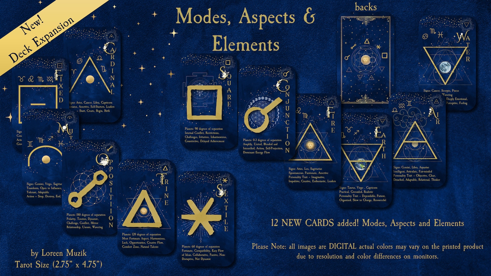 Celestial Fortune Astrology Oracle Deck Tarot Size Oracle - Etsy