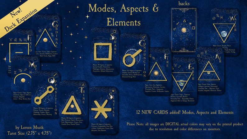 Celestial Fortune Astrology Oracle Deck Tarot Size Oracle - Etsy