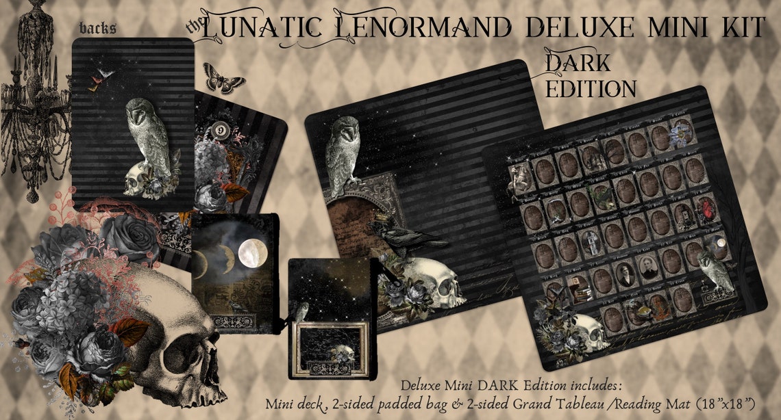 Lunatic Lenormand Deluxe Kit Includes Mini Size Lenormand | Etsy