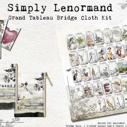 Grand Tableau Lenormand Reading Cloth 8x44 - Etsy Australia