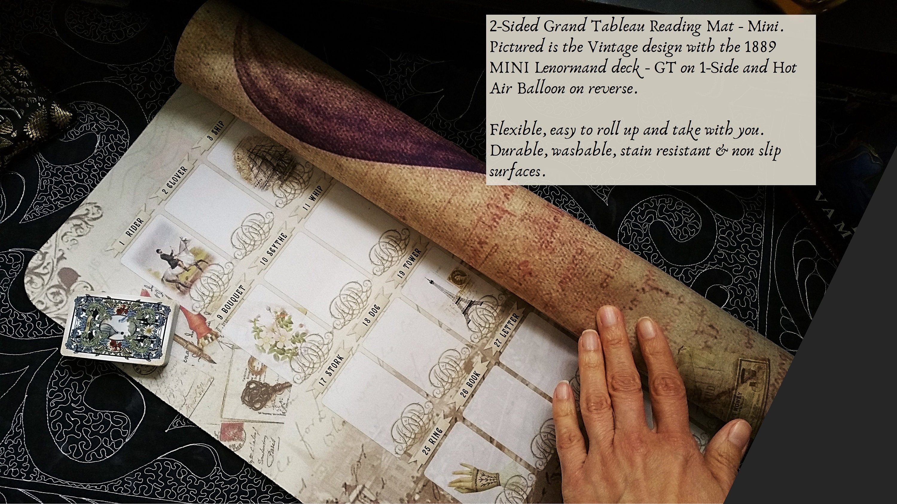 Grand Tableau Reading Mat Tarot Mat Oracle Cloth Alter - Etsy Australia