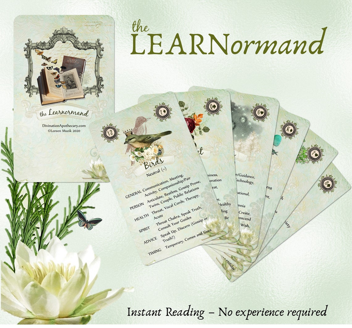 Beginners Lenormand Deck Lenormand Cards Oracle Cards | Etsy