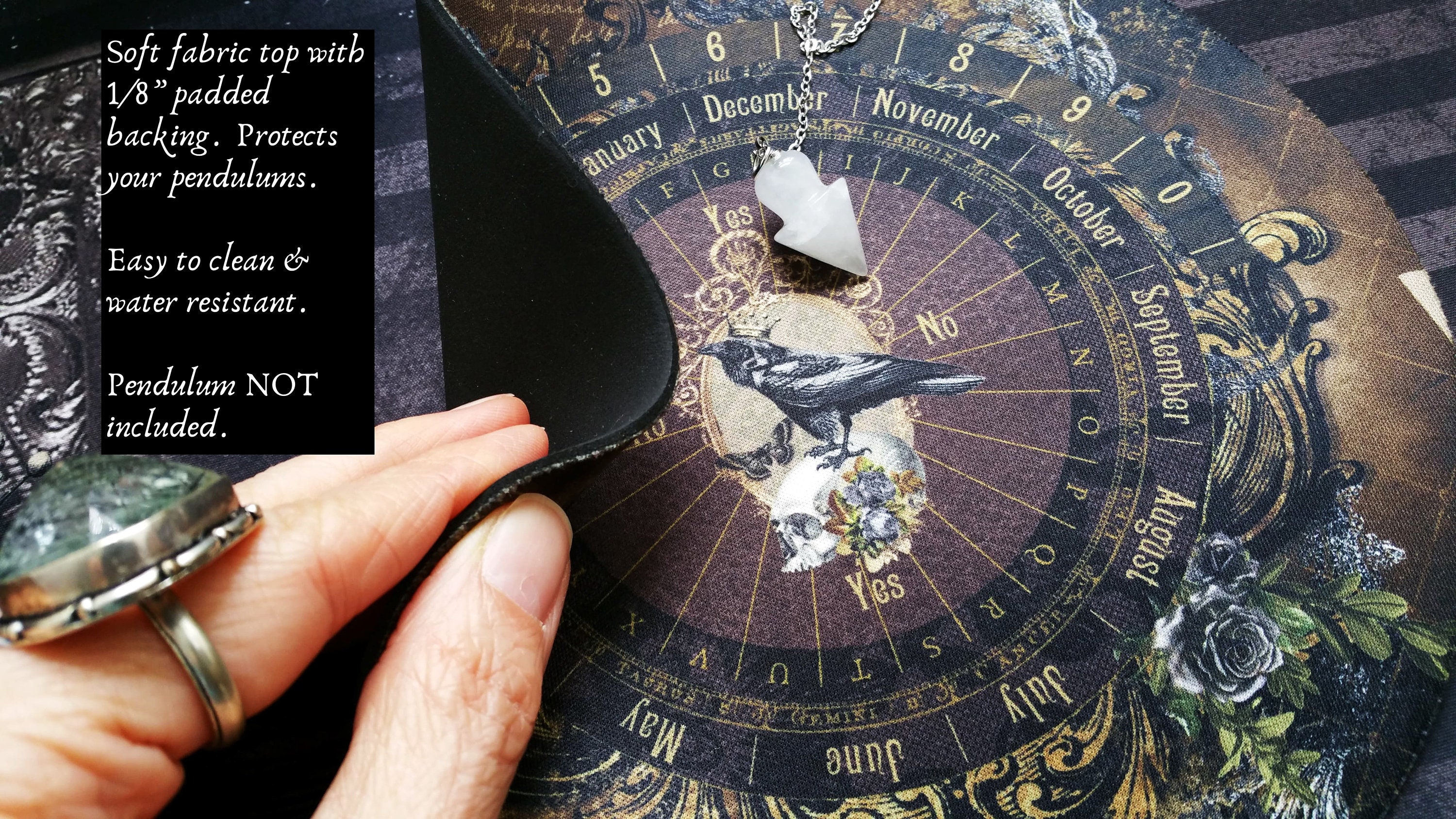 Gothic Spirit Board Pendulum Mat Divination Tool - Etsy