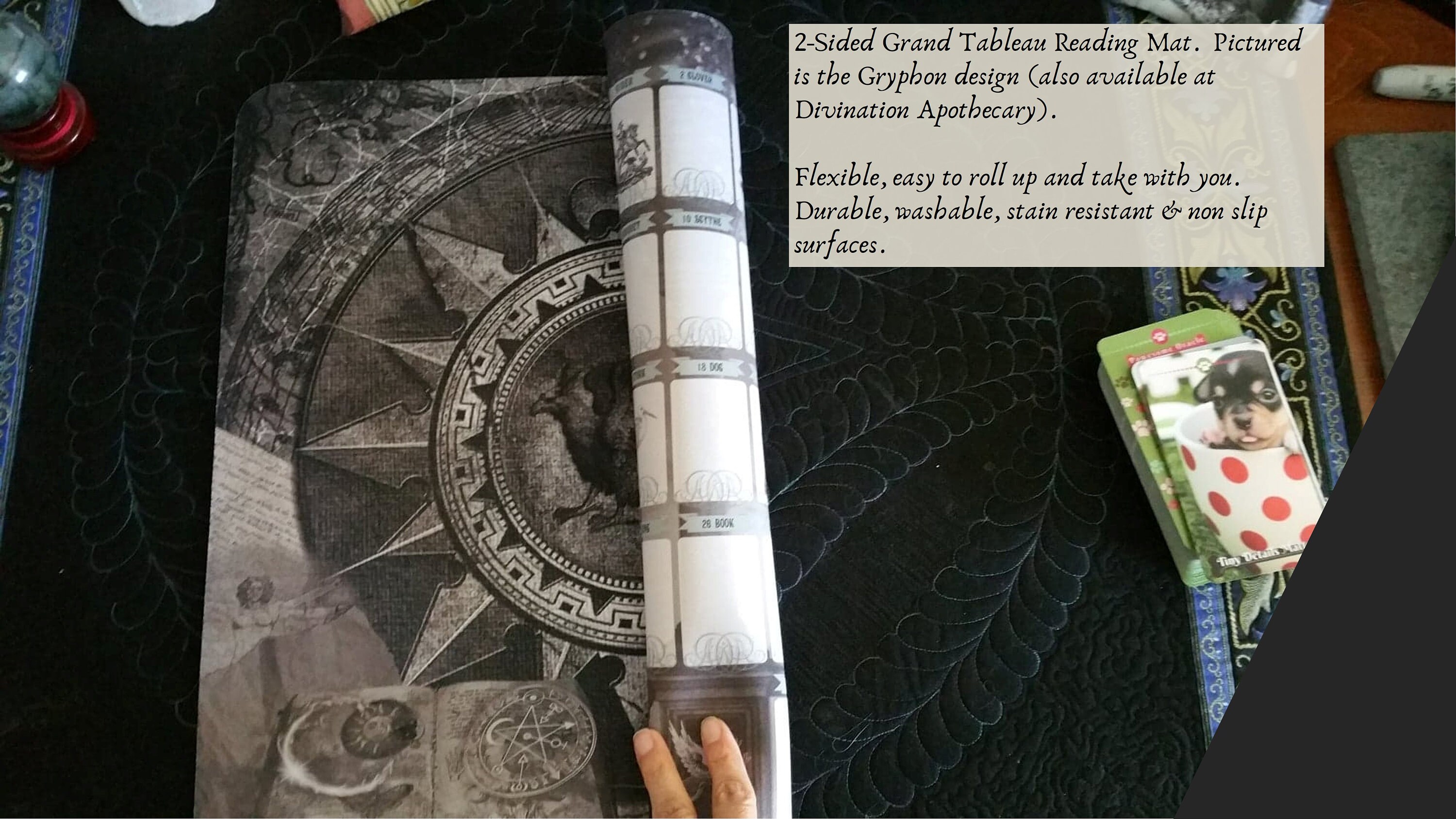 Grand Tableau Reading Mat MINI- Lenormand Reading - Tarot Cloth ...