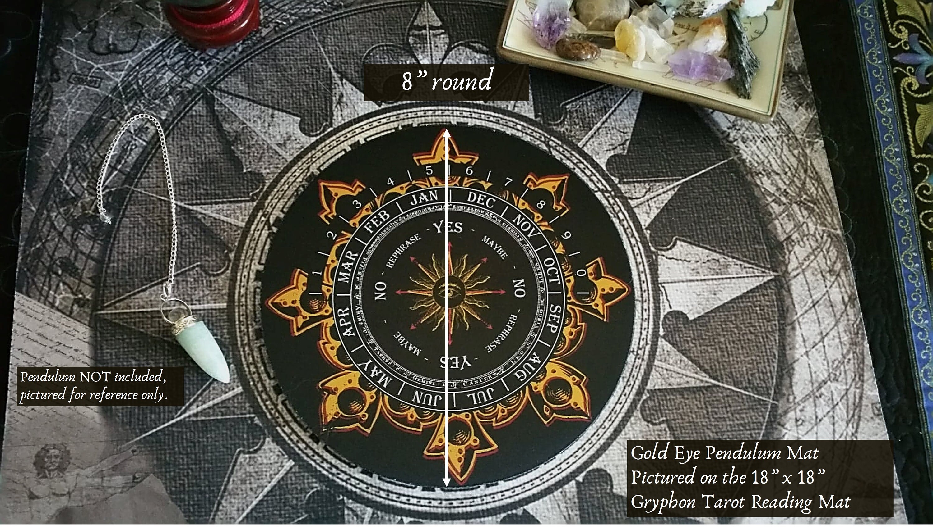 Tarot Pendulum Board Pendulum Mat Alter Cloth Divination - Etsy Australia