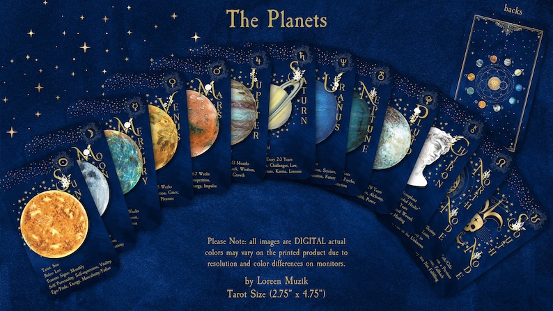 Celestial Fortune Astrology Oracle Deck Tarot Size Oracle - Etsy