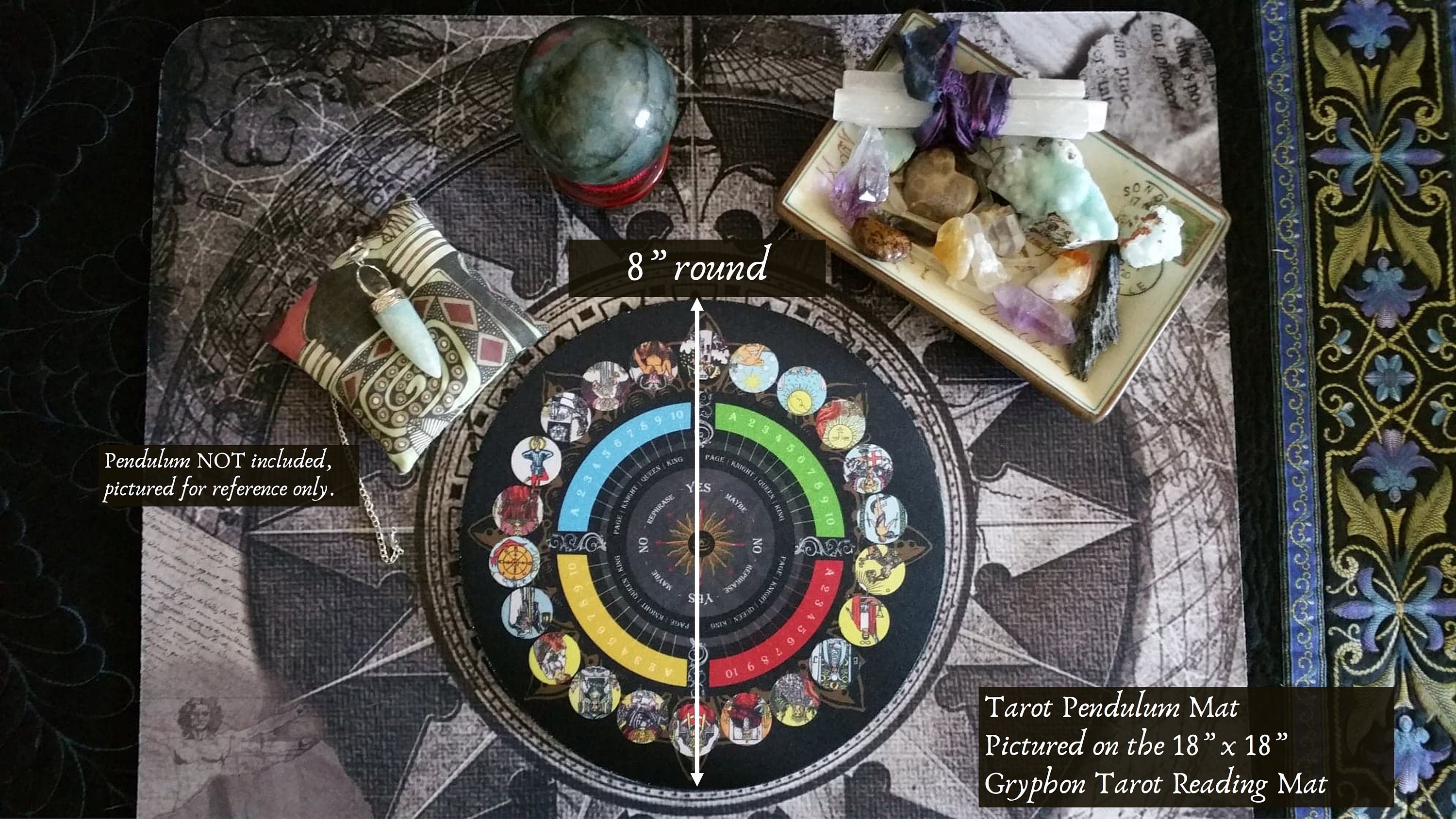 Tarot Pendulum Board Divination Tool Pendulum Divination | Etsy