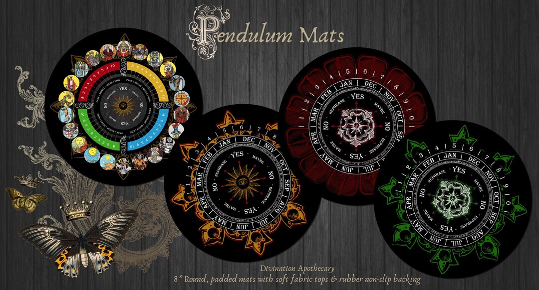 Tarot Pendulum Board, Pendulum Mat, Alter Cloth, Divination Tool - Etsy