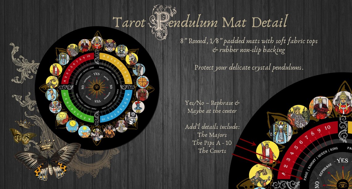 Tarot Pendulum Board Divination Tool Pendulum Divination | Etsy