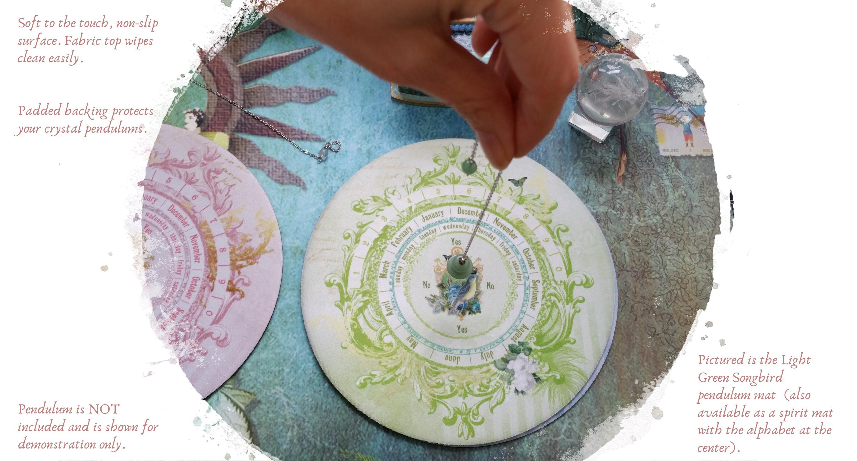 Songbird Pendulum Board Pendulum Mat Divination Tool - Etsy