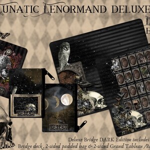 Lunatic Lenormand Deluxe Kit, Includes, Bridge Size Lenormand Deck ...