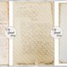 12 Pg Vintage old Documents Set 5 A4 Letter Size Printable Junk Journal ...