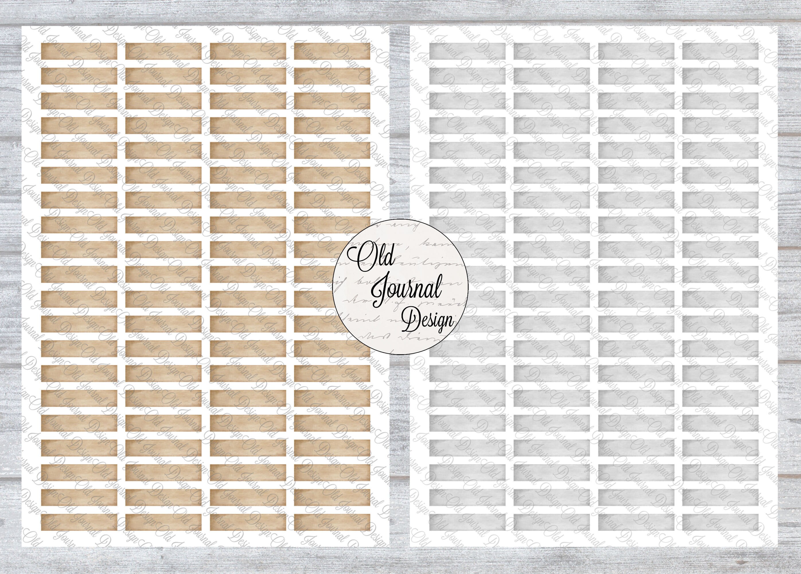 Vintage "positive Words" Label Printable Junk Journal Pages ...