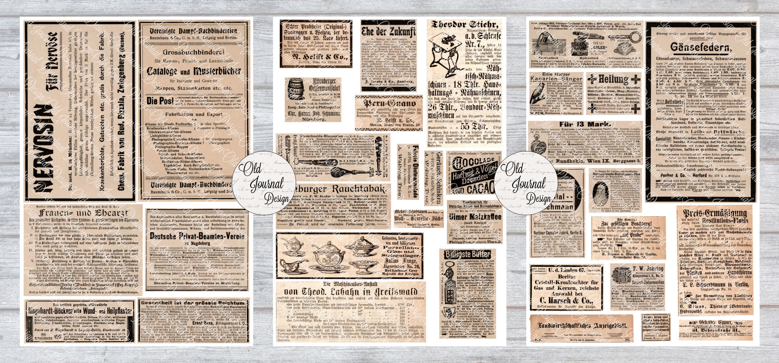 20 Pg Vintage magazine Advertising Set 1 US Letter Size Printable Junk ...