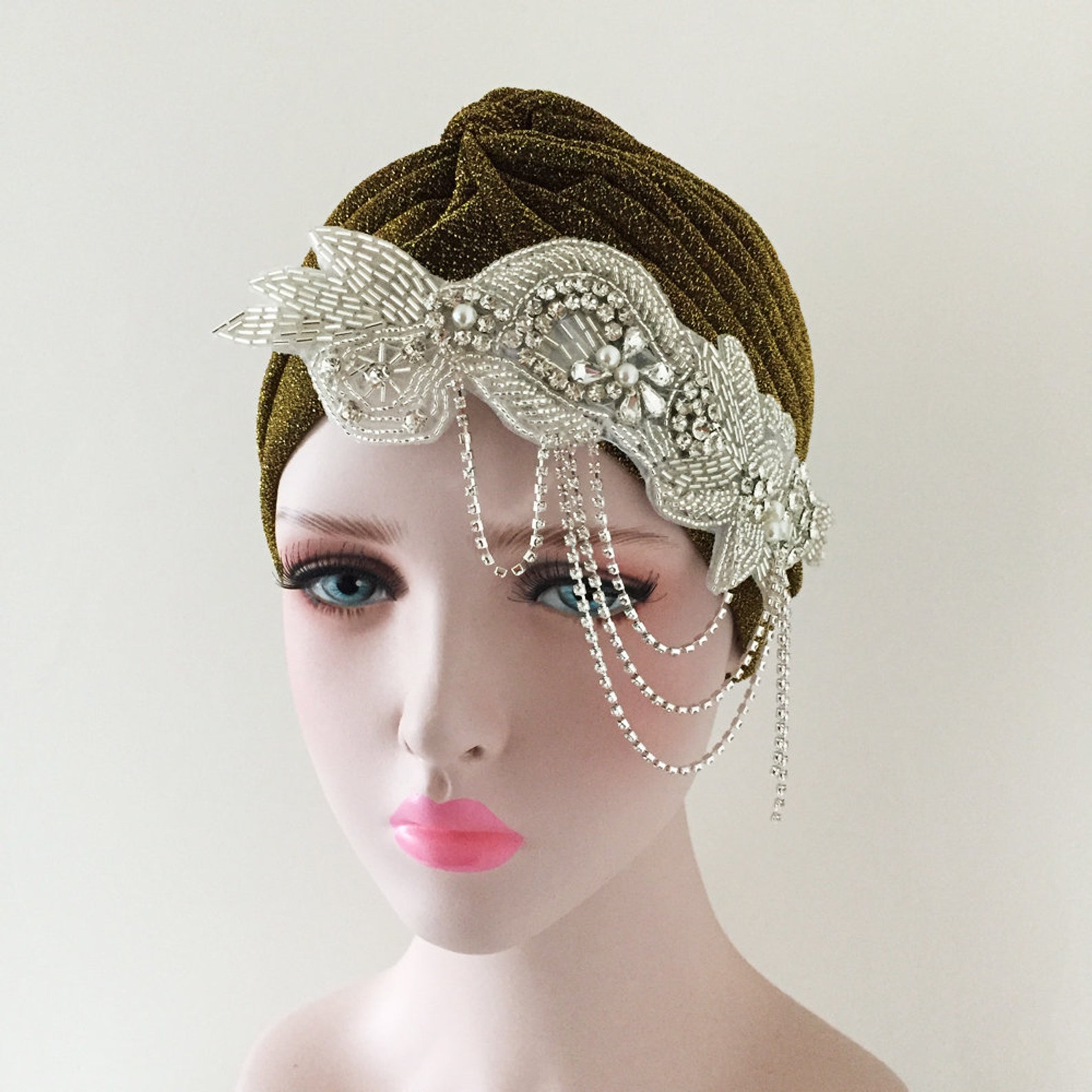 Luxury Rhinestone Diamante Headpiece Flapper 20s Gatsby Headband Hair ...