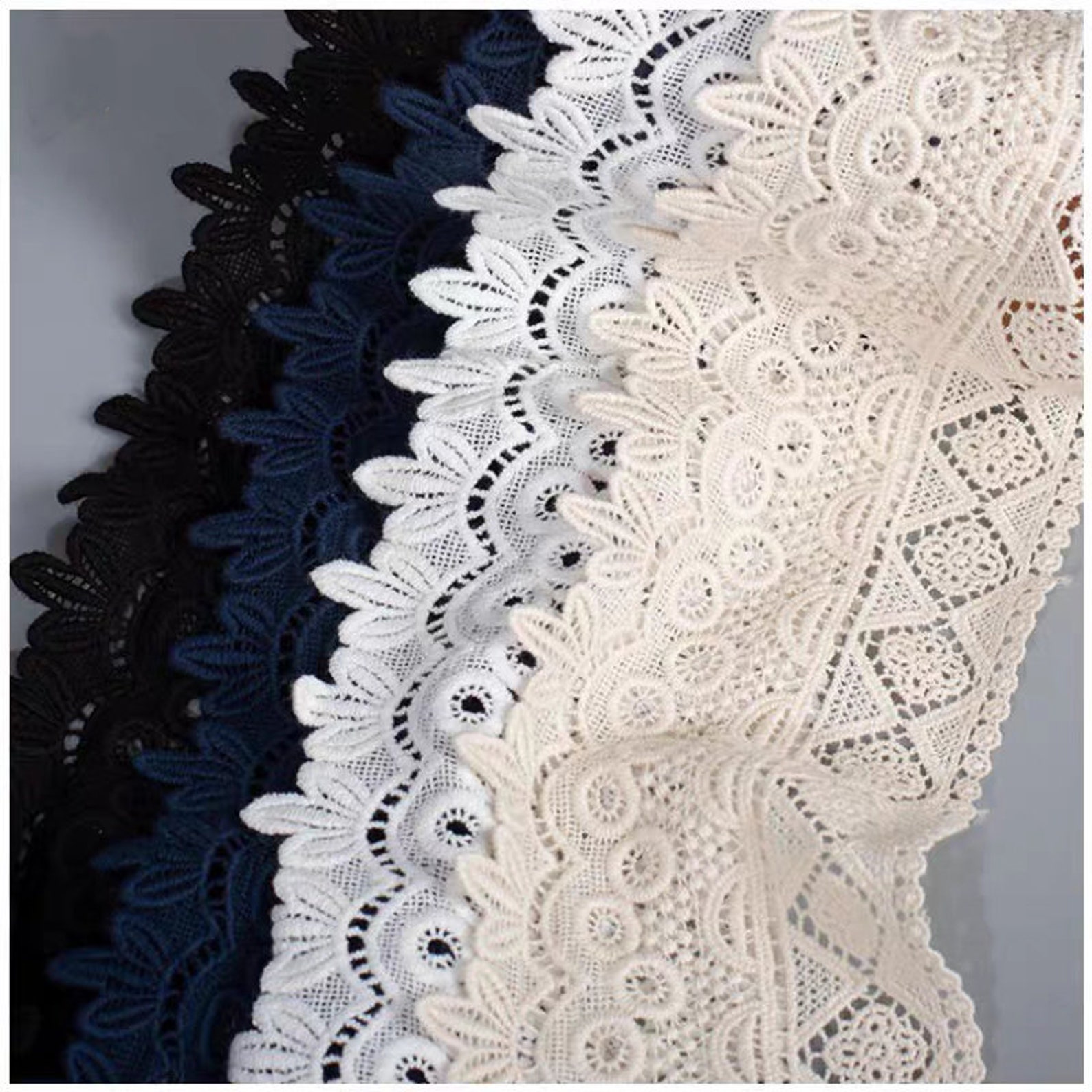 Embroidered Venise Lace Edging TRIM Sewing Craft Upholstery - Etsy