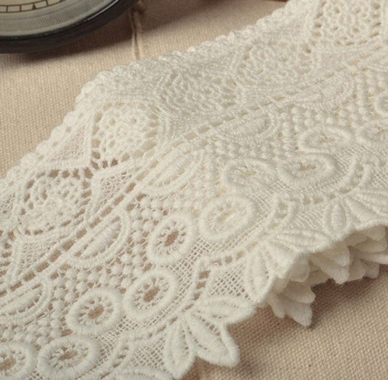 Embroidered Venise Lace Edging TRIM Sewing Craft Upholstery - Etsy