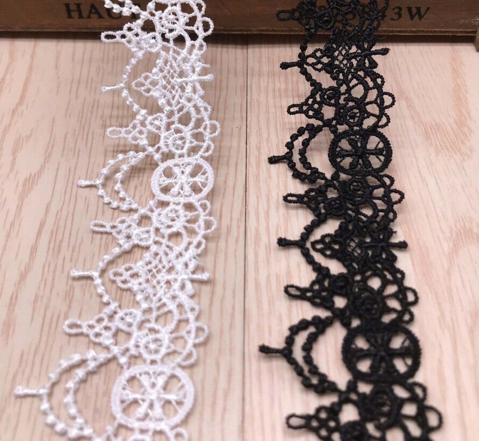 Gothic Fine Embroidered LACE TRIM Sewing Ribbon Craft Bridal | Etsy