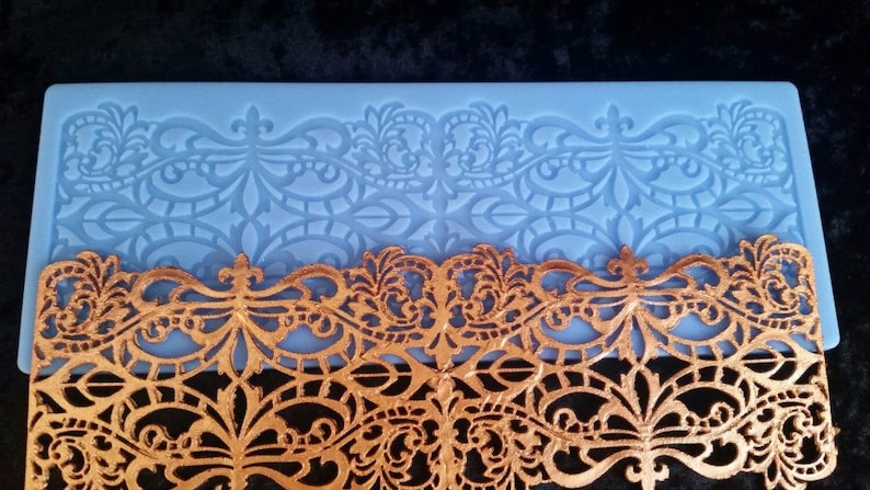 Flower Lace Silicone Fondant Icing Mould Wedding Cake Mold Decoration ...