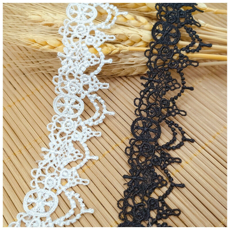 Gothic Fine Embroidered LACE TRIM Sewing Ribbon Craft Bridal Dress C1 ...
