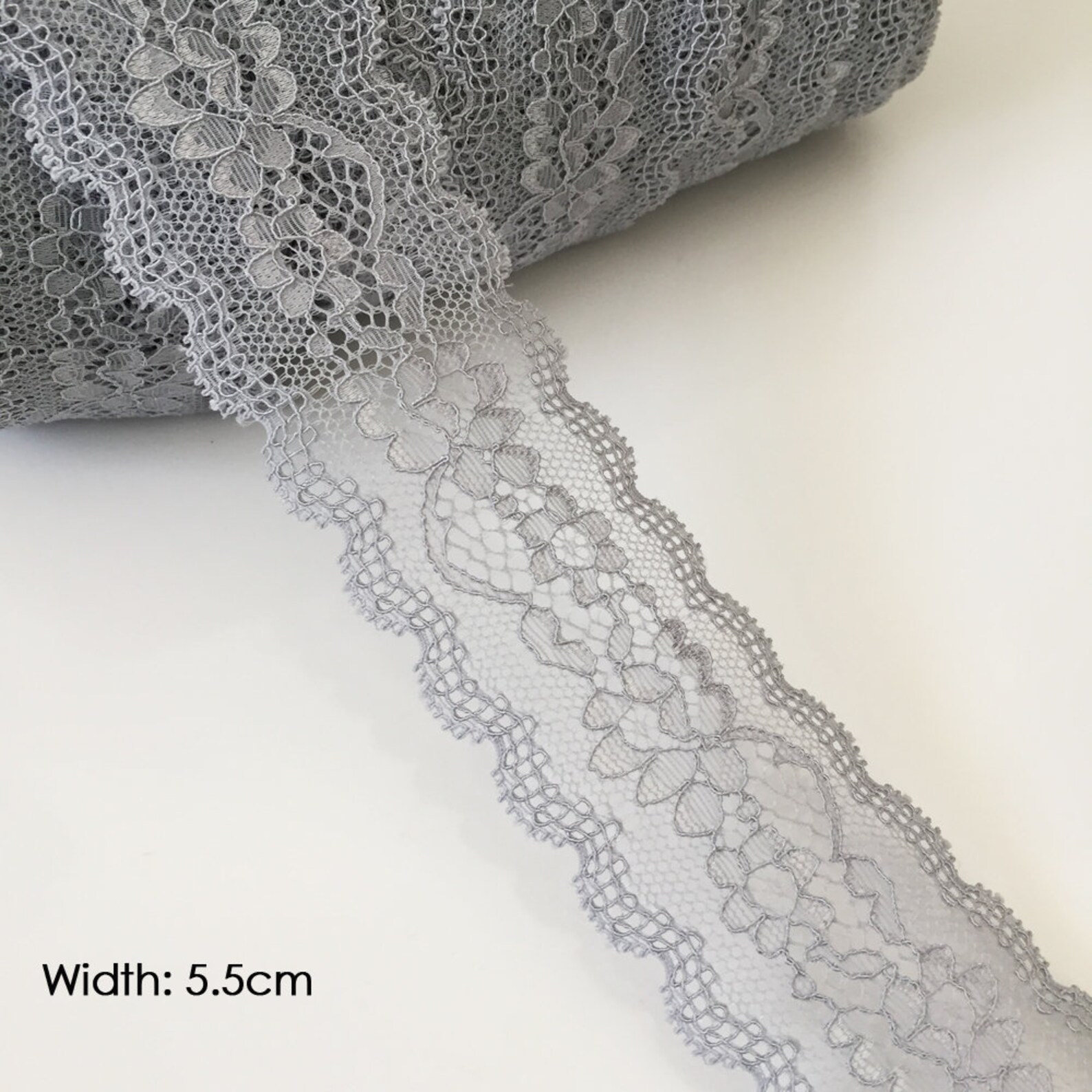 ELASTIC Stretch LACE TRIM Sewing Ribbon Craft Dress Lingerie Bridal ...