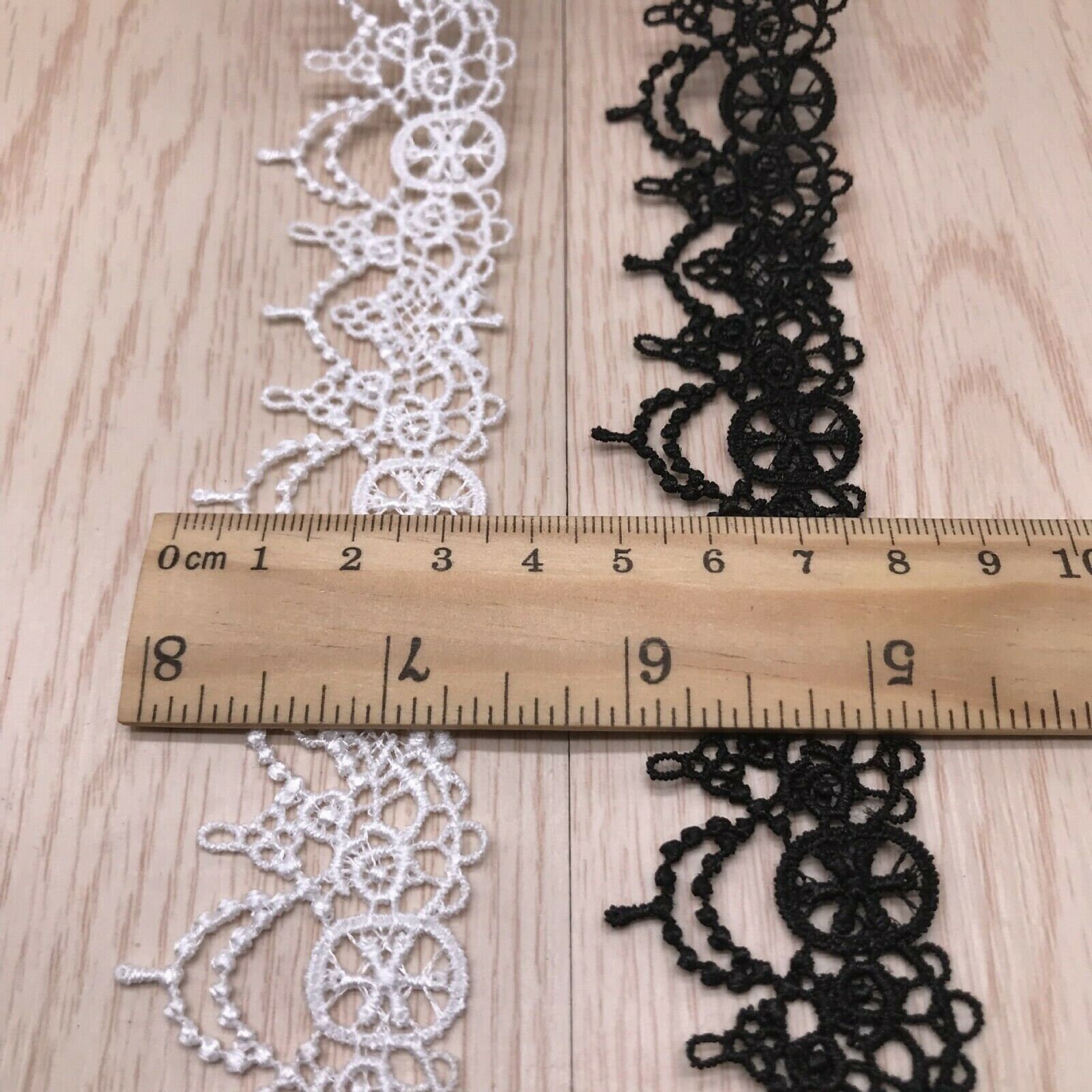 Gothic Fine Embroidered LACE TRIM Sewing Ribbon Craft Bridal | Etsy