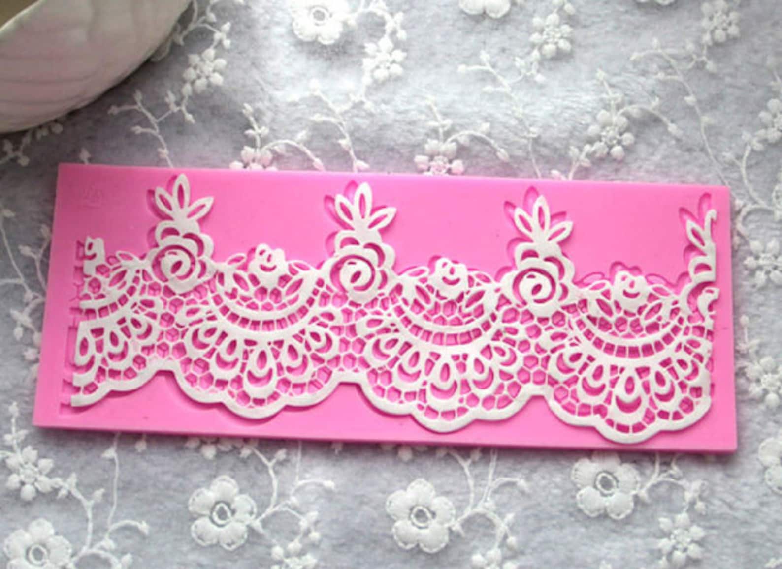 Flower Lace Silicone Fondant Icing Mould Wedding Cake Mold - Etsy Canada