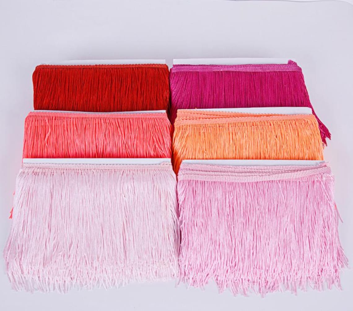 15cm Tassel Trim Fringe Edging for Crafting | Lampshade Gatsby Dress ...