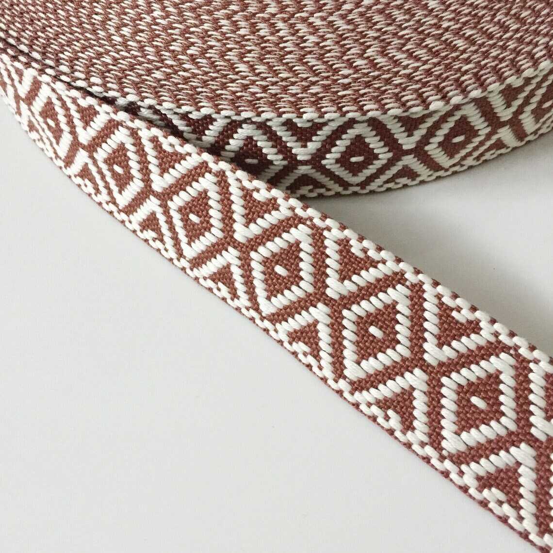 Geometric Embroidered Ribbon Trim - Scandi Boho Jacquard, 4cm Wide - Etsy