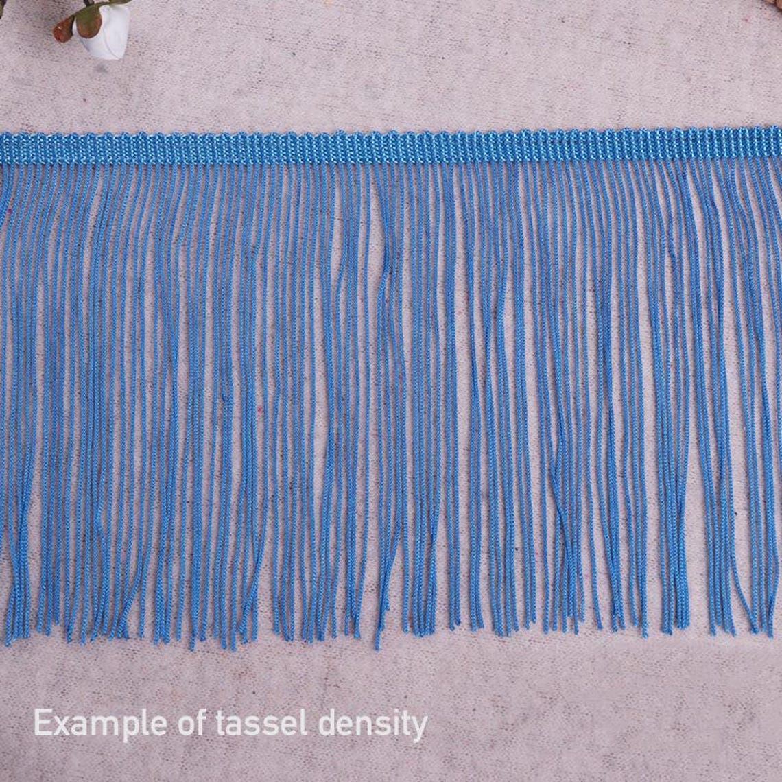 15cm Tassel Trim Fringe Edging for Crafting | Lampshade Gatsby Dress ...