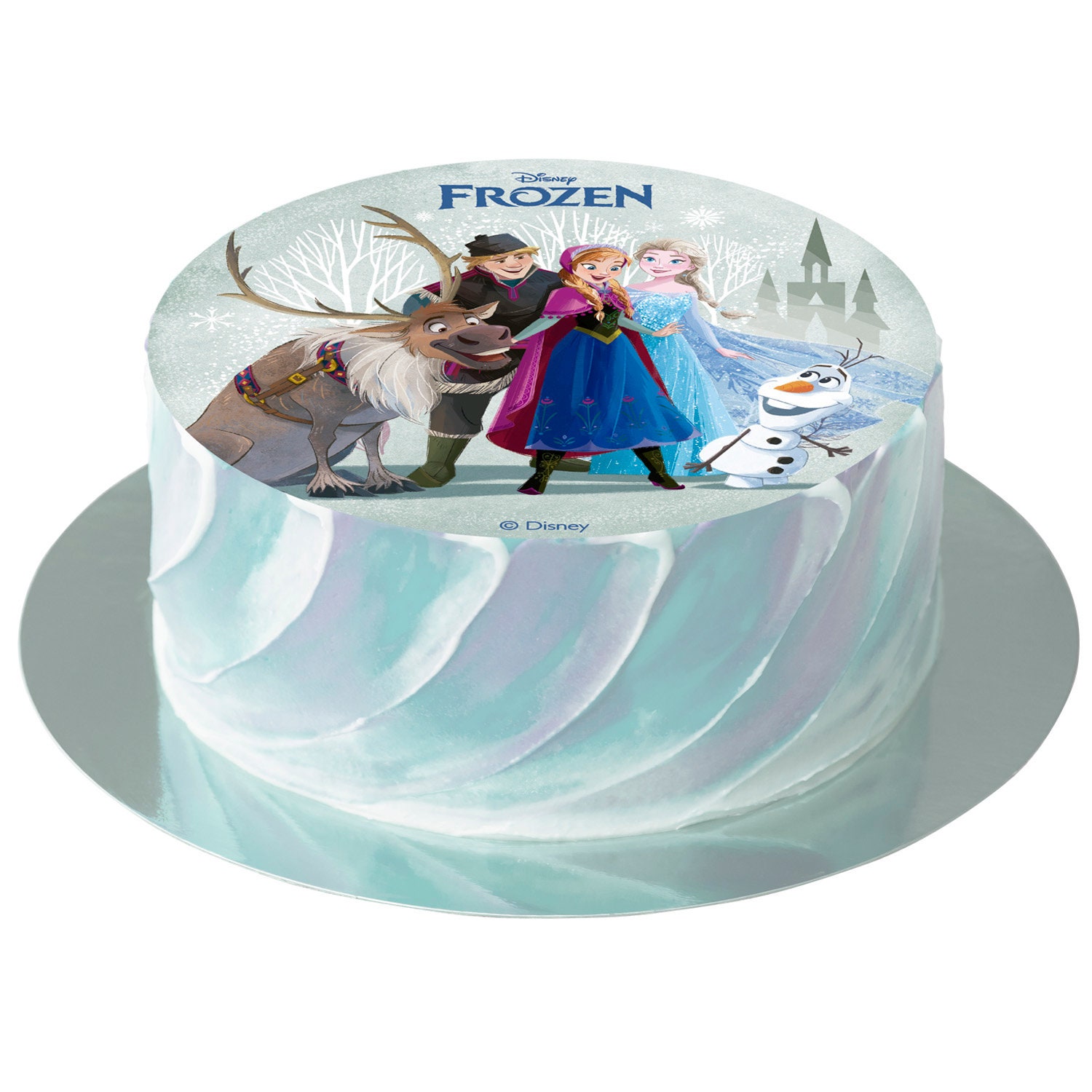 Disney Frozen Ice Queen Cake Topper 15.5cm Ø Fondant Paper - Etsy