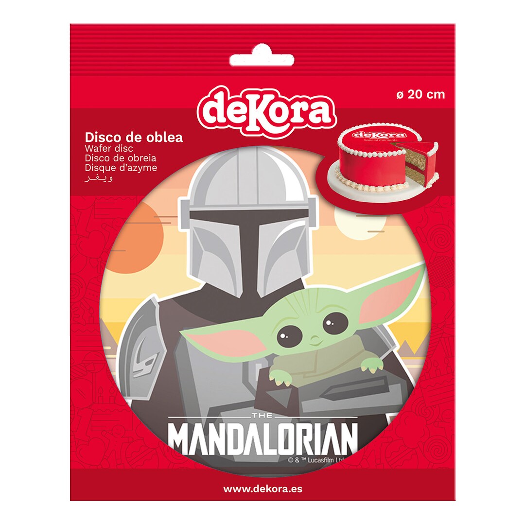 Mandalorian Cake Topper 20 Cm Ø Wafer Paper Birthday - Etsy