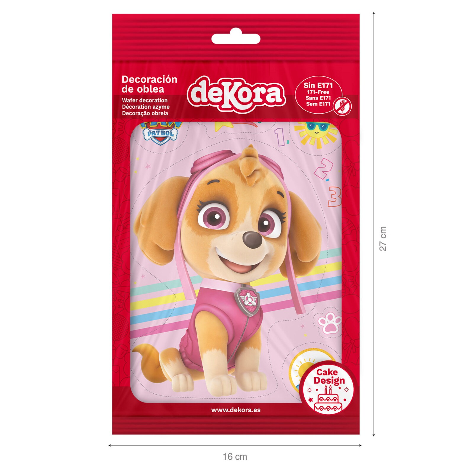 Paw Patrol Skye Cake Topper 14.8 X 21 Cm Wafer Paper Birthday - Etsy