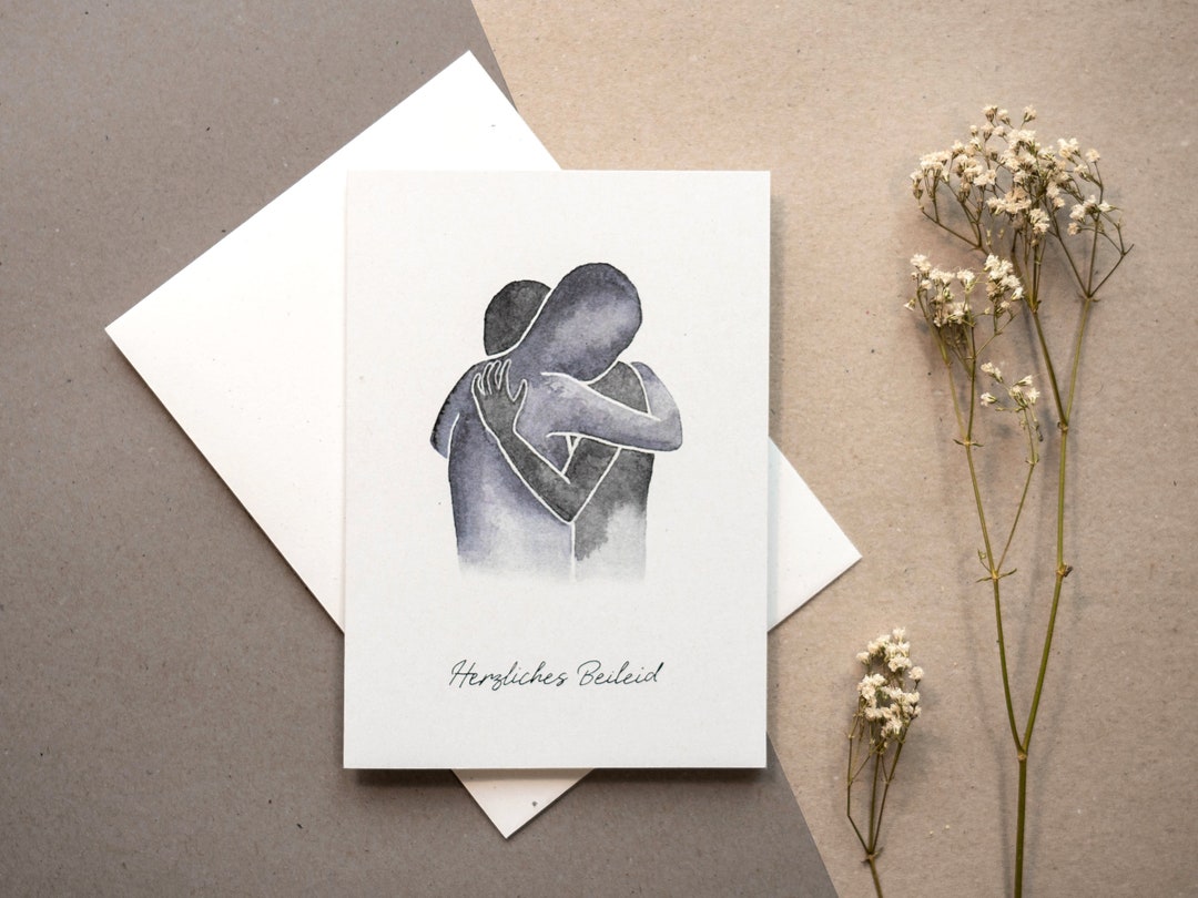 Mourning Card, Condolence Card, Condolence Card, Heartfelt Condolences ...