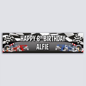 Personalised Banner Grand Prix Paper or Vinyl - Etsy