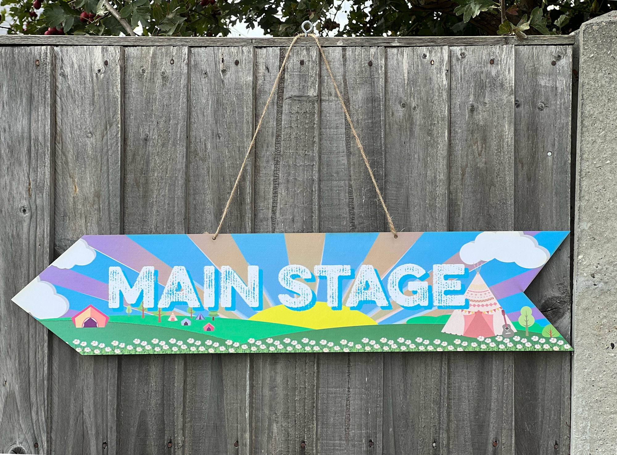 Festival Camp Style Festival Sign, Party Signs - Etsy UK