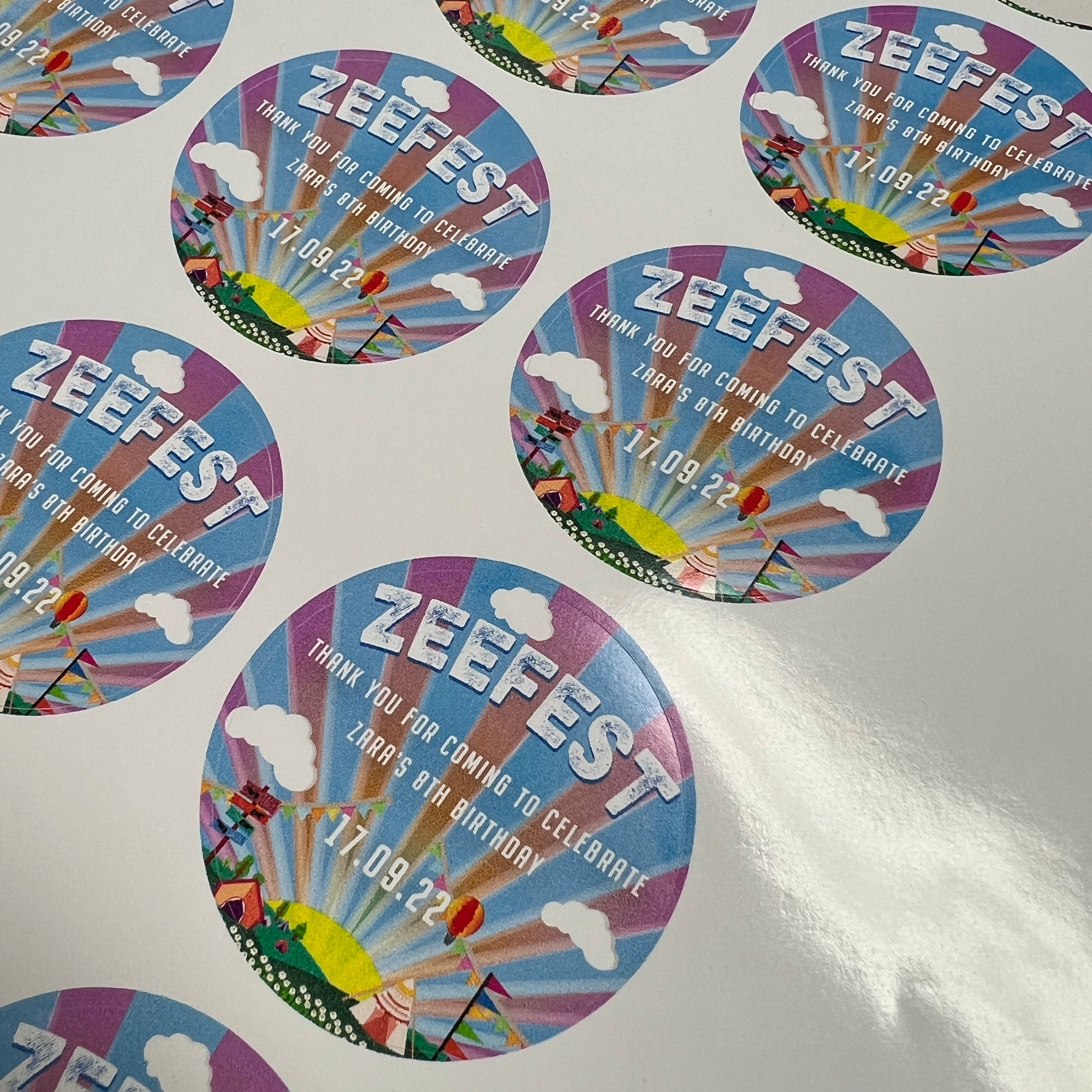 Personalised Festival Camp Stickers, Festival Stickers, Music Festival ...