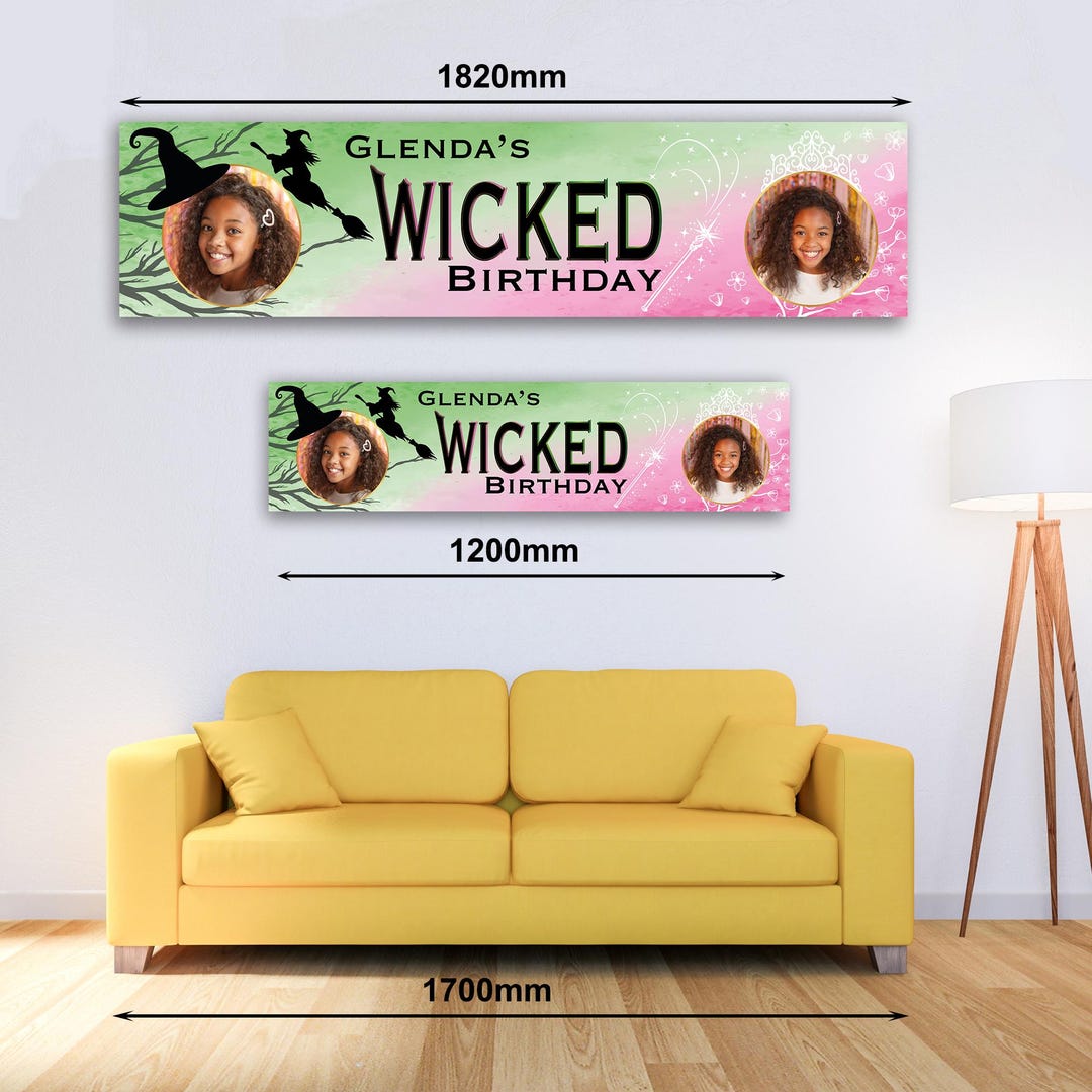 Personalised Banner - Wicked Banner With Photo, Wicked Photo Banner ...