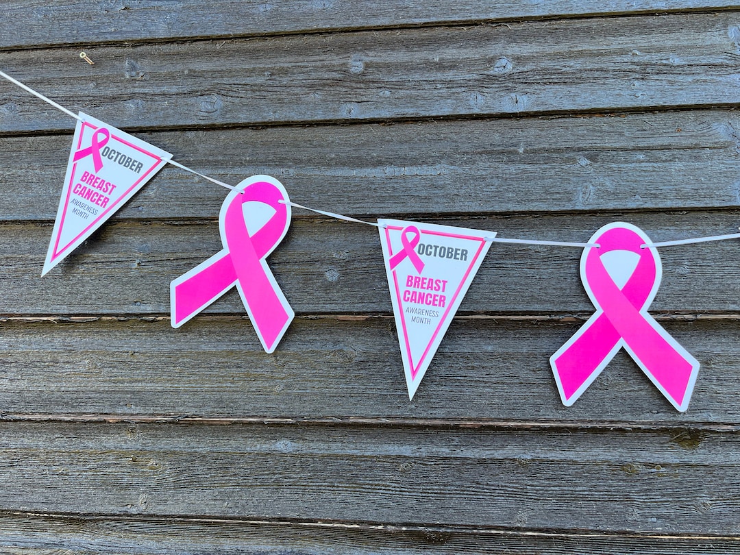 Breast Cancer Awareness Month Cut-out Banner - Etsy