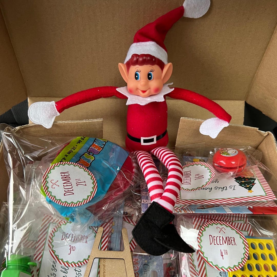Personalised Elf Prop Kit Elf Kit Bundle Elf on the Shelf Box Elf Prop ...