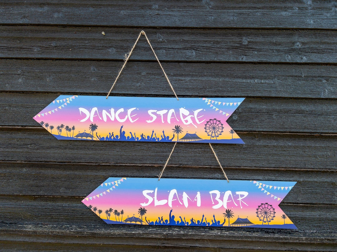 Coachella Style Festival Sign, Party Signs - Etsy UK