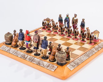 African chess set | Etsy