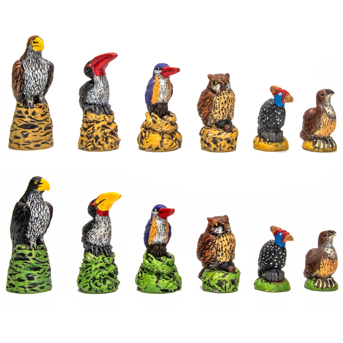 African Bird Chess Set. Perfect Bird Watching Gift for Bird Lovers ...