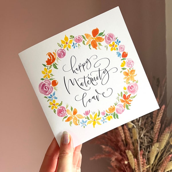 Maternity Leave Card - Etsy UK
