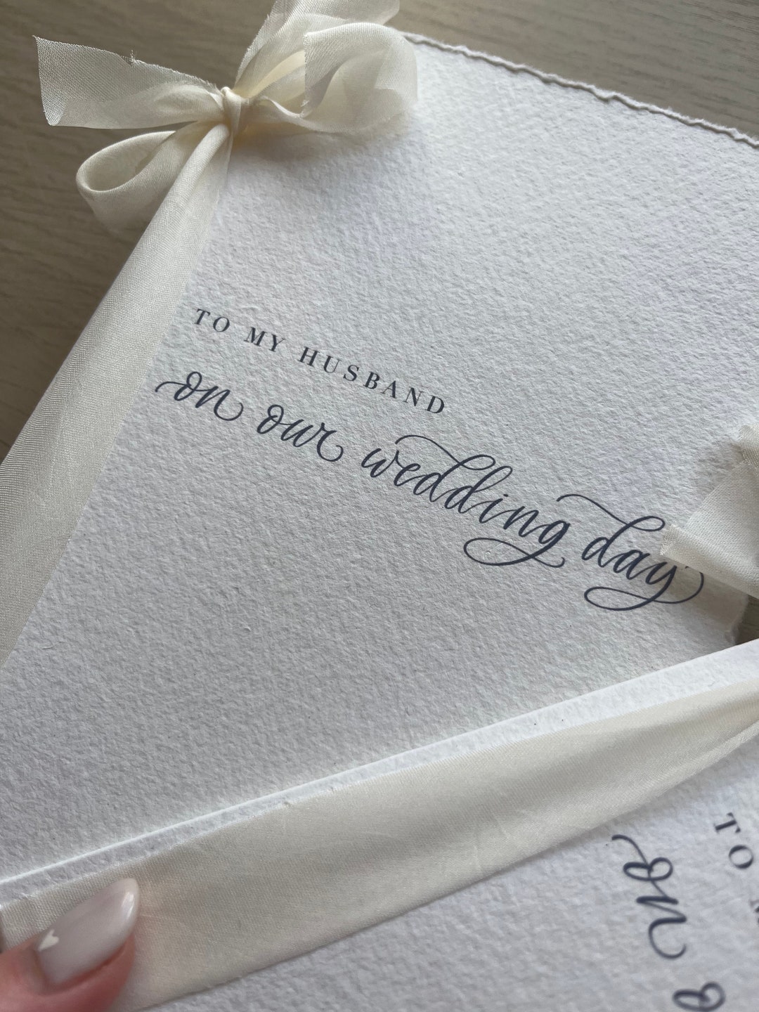 To My Husband on Our Wedding Day / to My Wife on Our Wedding Day ...