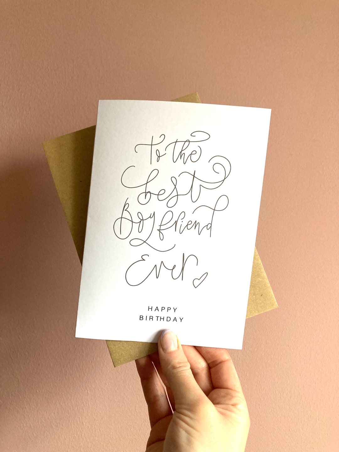 The Best Boyfriend Ever Birthday Card / Cute Birthday Card for ...