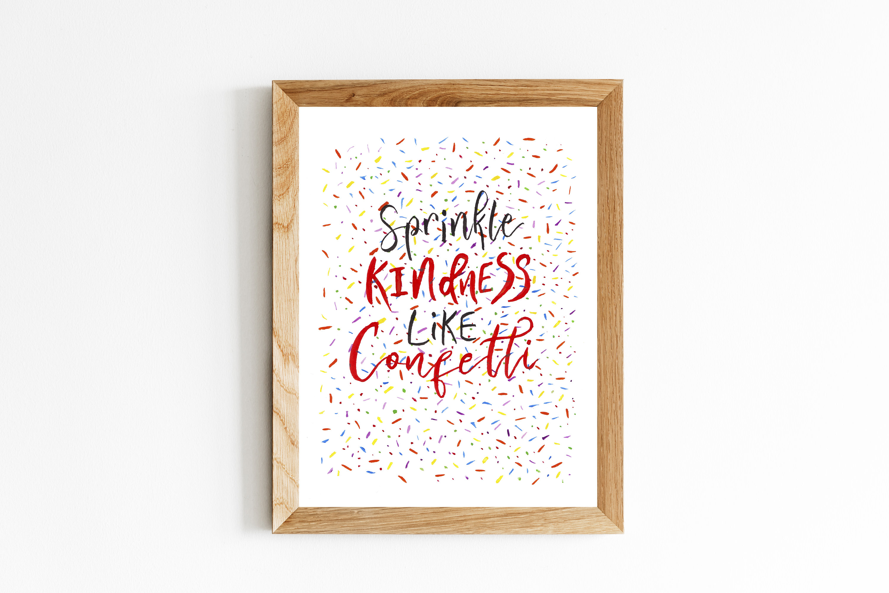 Sprinkle Kindness like Confetti Print Be kind Kindness | Etsy